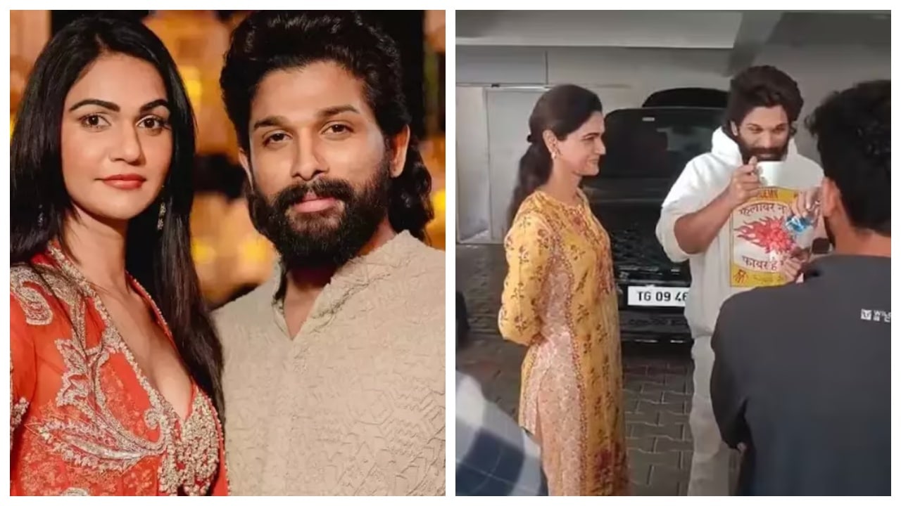 Watch: Allu Arjun's wife Sneha stands by his side during arrest - Newsblare