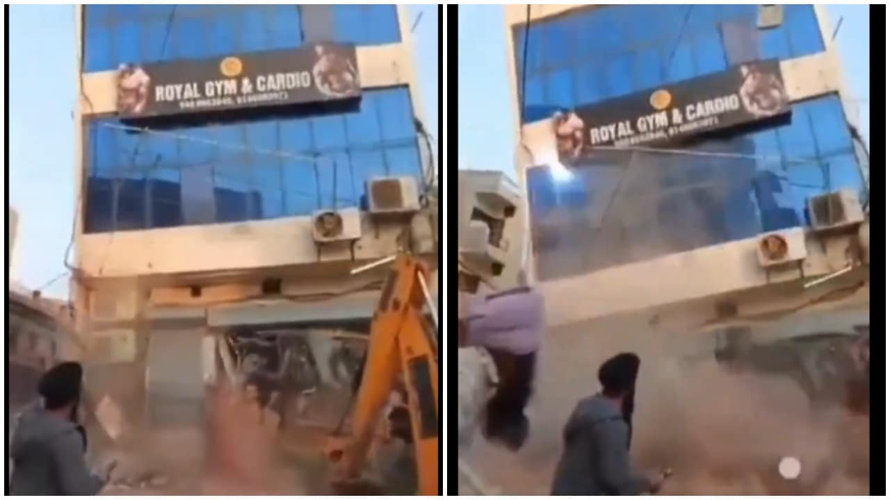 Watch: Four-story building collapsed in Mohali, two people killed ...