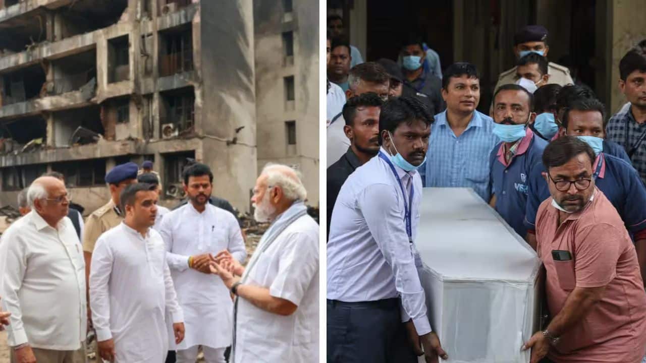 PM Modi visit Crash site, Handover bodies of 5 Victims to Families ...