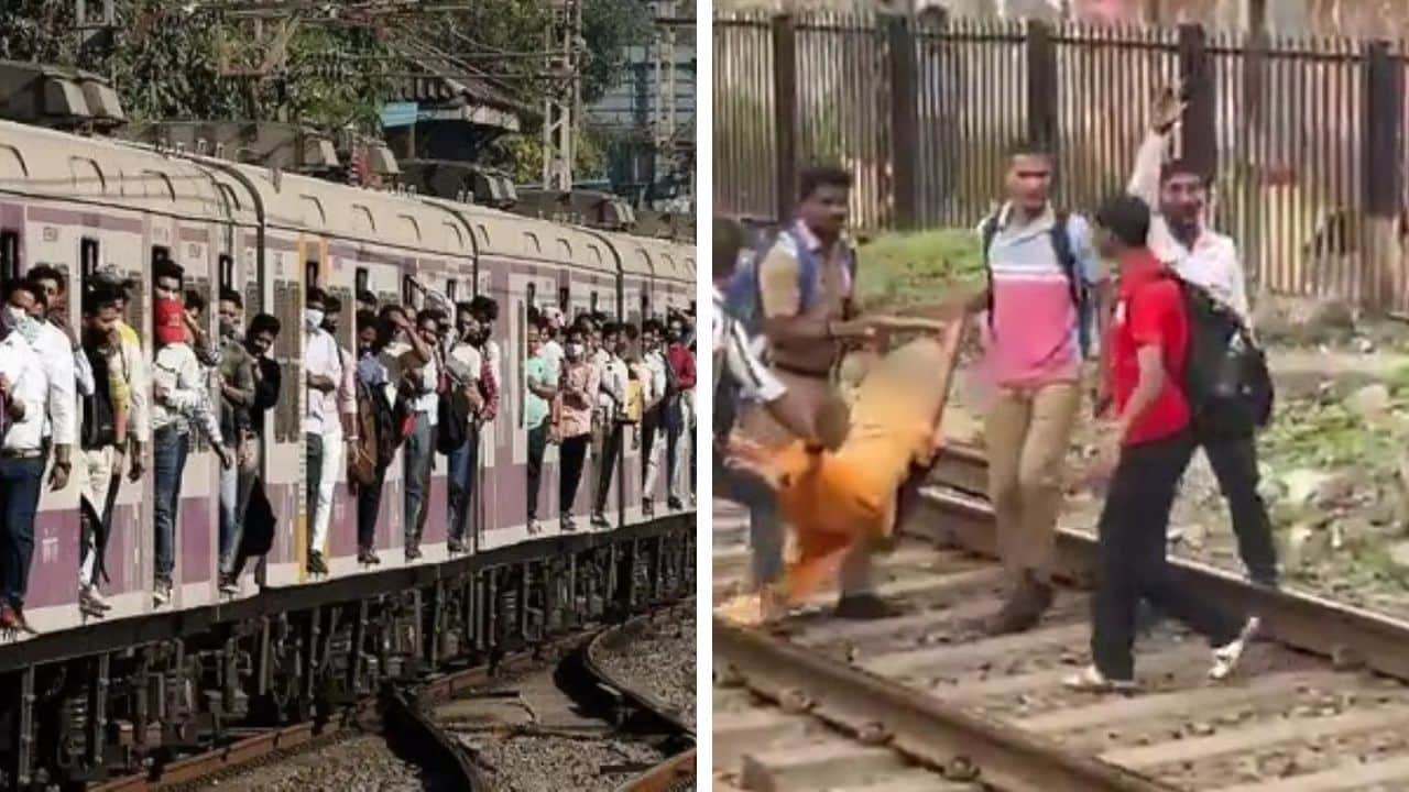 Overcrowded local train in Mumbai killed 4 People, several injured ...