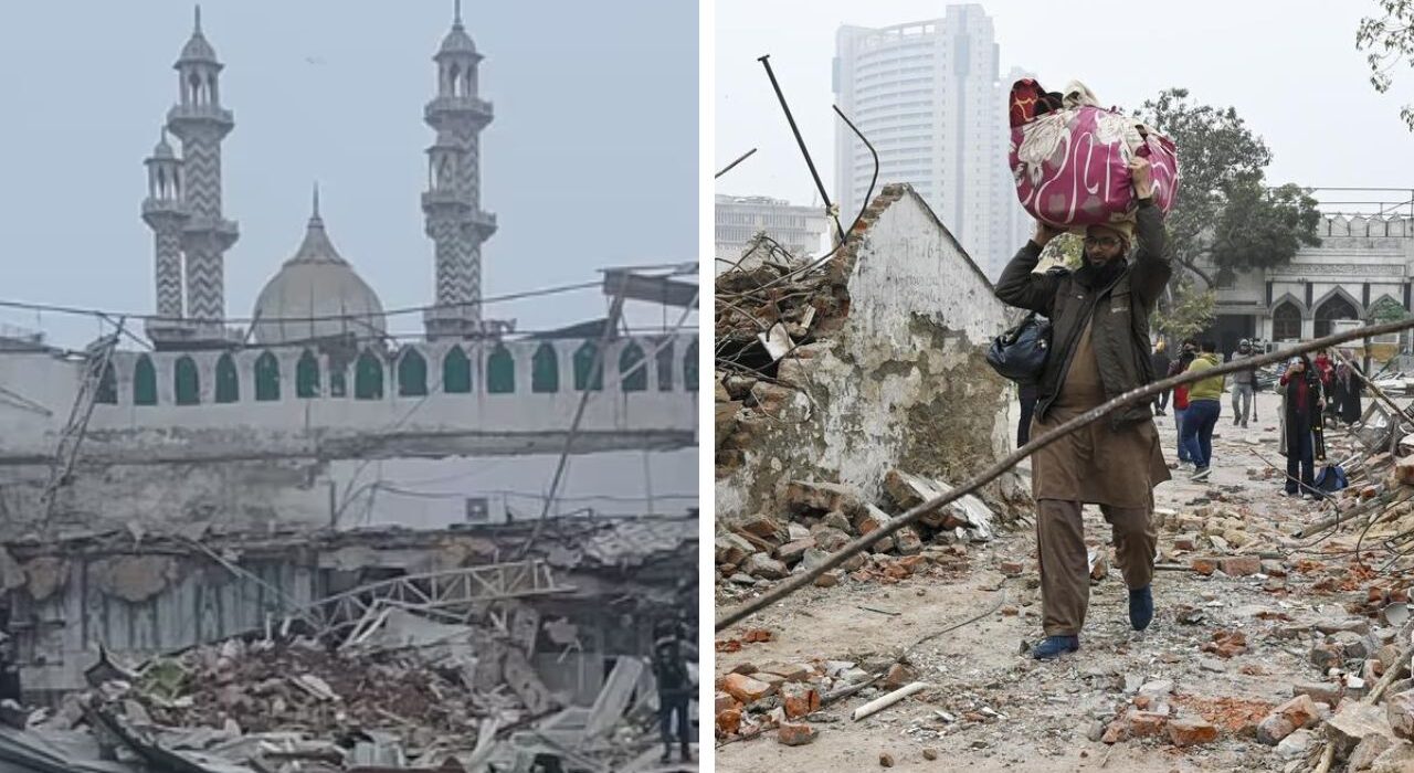 Delhi Police Clash During Court-Ordered Demolition Near Historic Mosque ...