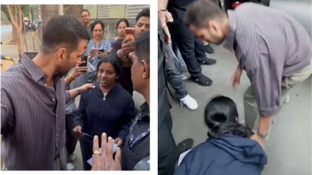 Mumbai Polling Booth: Fan Touches Akshay Kumar Feet, Seeks Help - Newsblare