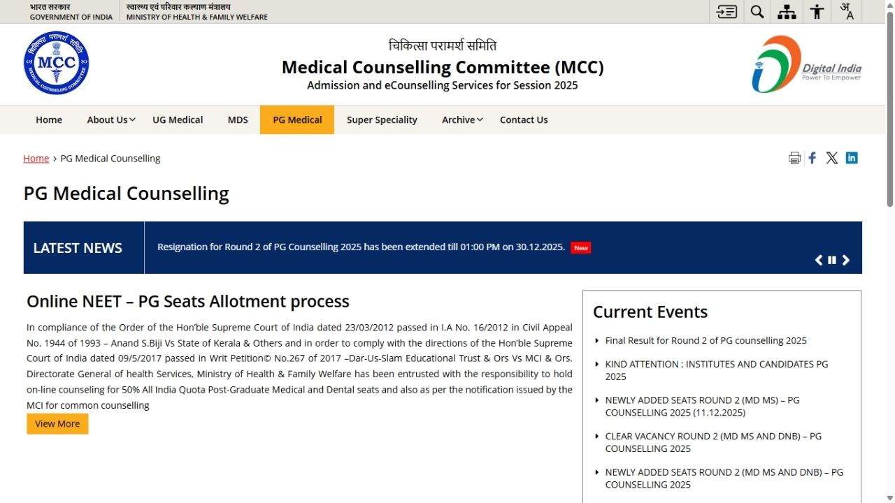 NEET-PG 2025 Cut-Offs Slashed to -40 Marks for Third Counselling Round ...